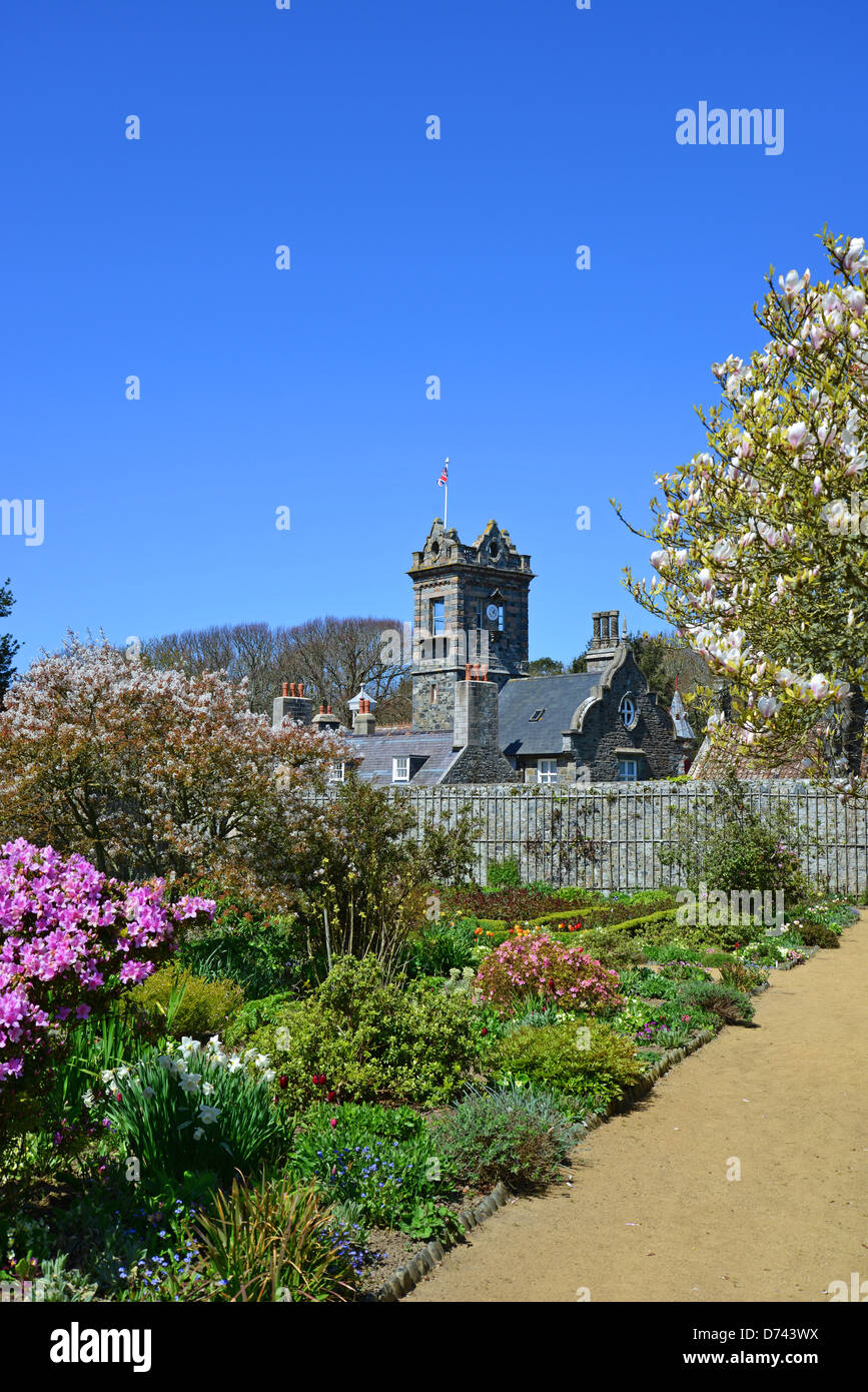 17th century manor from The Walled Garden, La Seigneurie Gardens ...