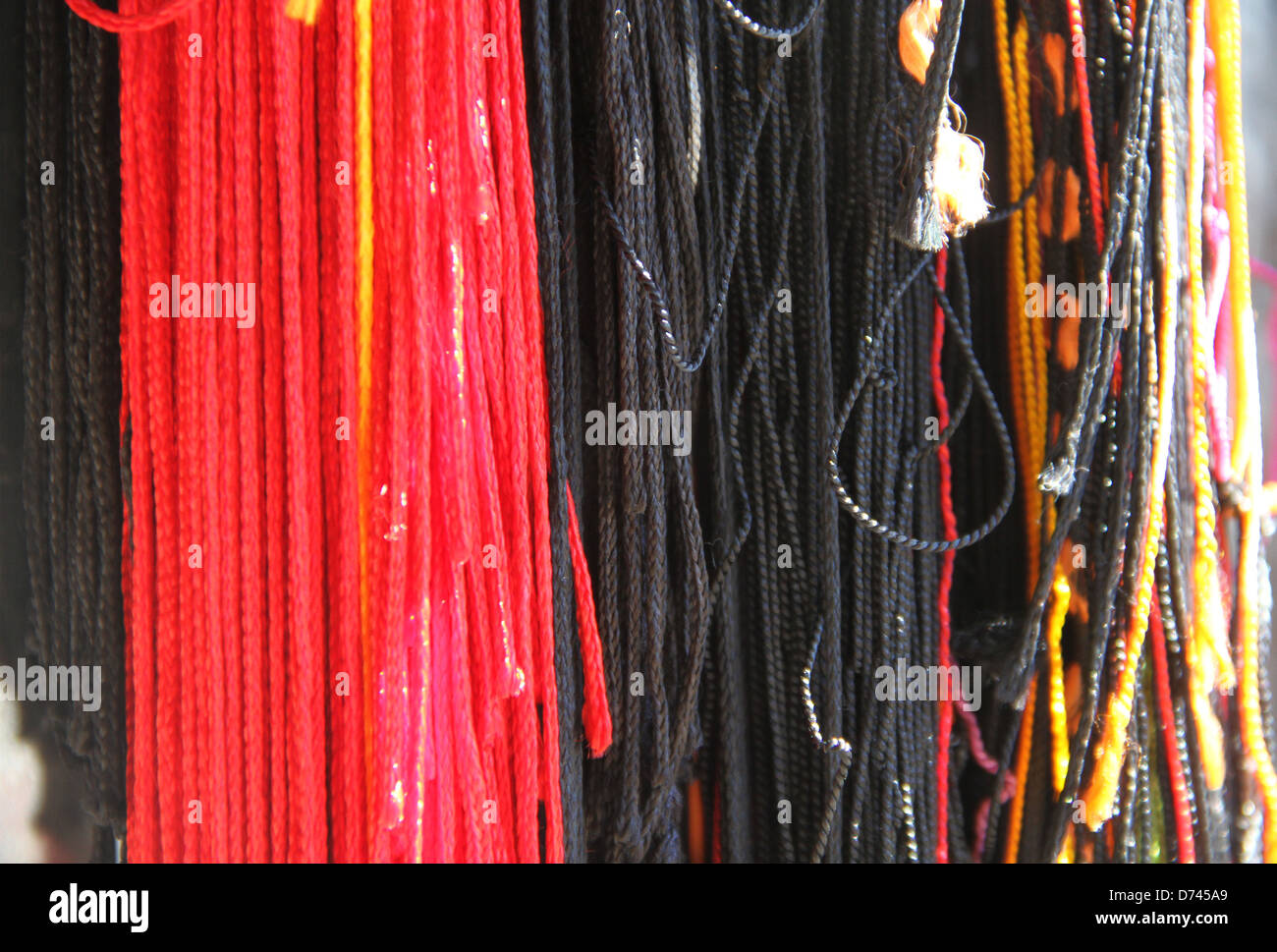 Prayer thread hinduism Stock Photo - Alamy