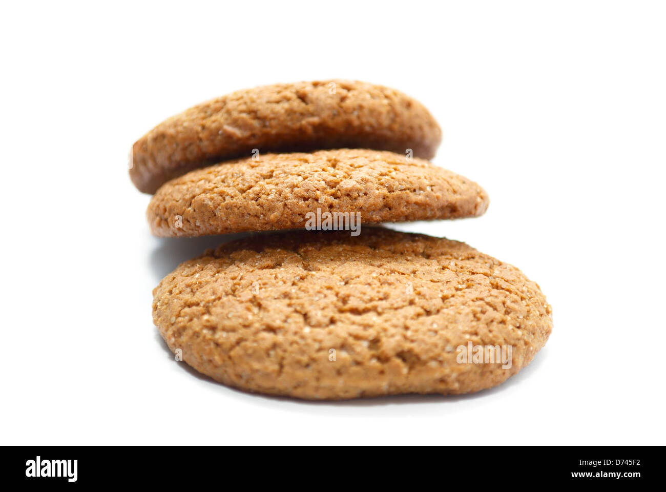Three cookies isolated on white Stock Photo - Alamy