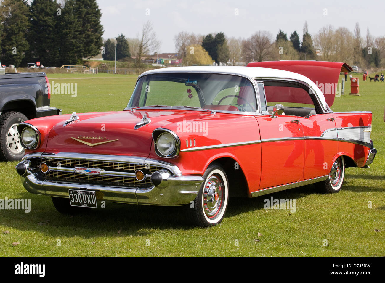 Close up of the All American Chevrolet Stock Photo - Alamy