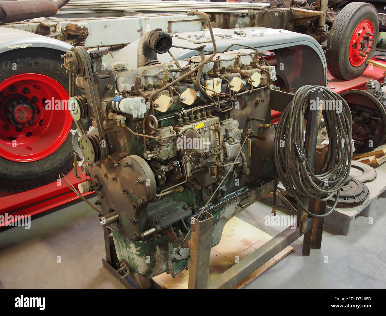 This old engine block is a classic example of early 20th-century ...