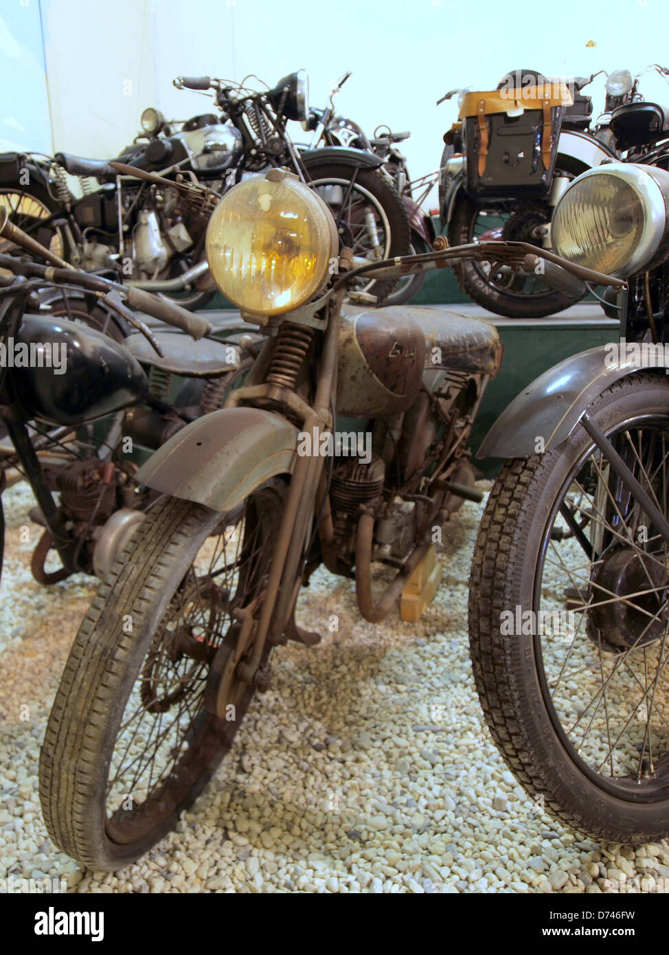 This Old Gillet motorcycle is a vintage two-wheeler known for its early ...