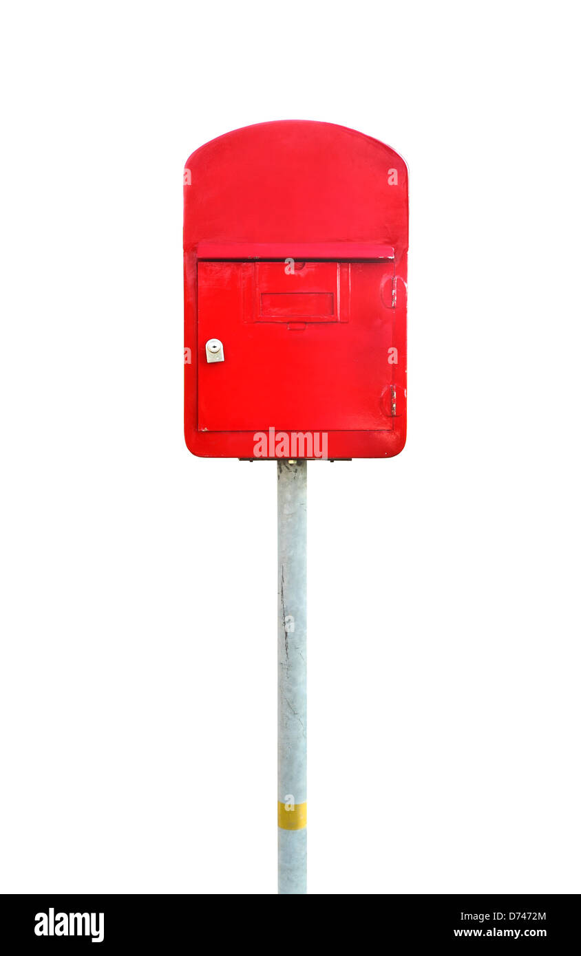 mailbox on a white background Stock Photo - Alamy