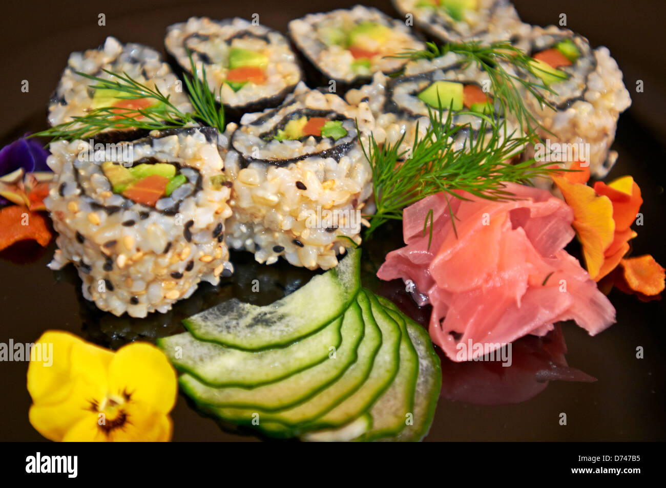 Avocado makis hi-res stock photography and images - Alamy