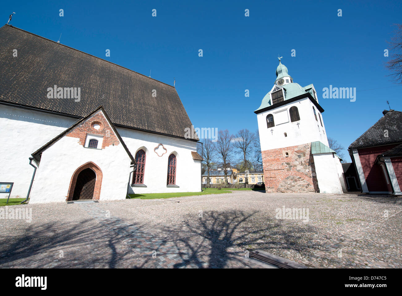 Church in the old town of Porvoo, Finland Stock Photo - Alamy