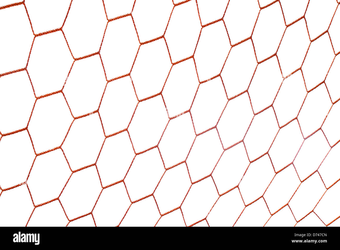 red football net on white background Stock Photo - Alamy