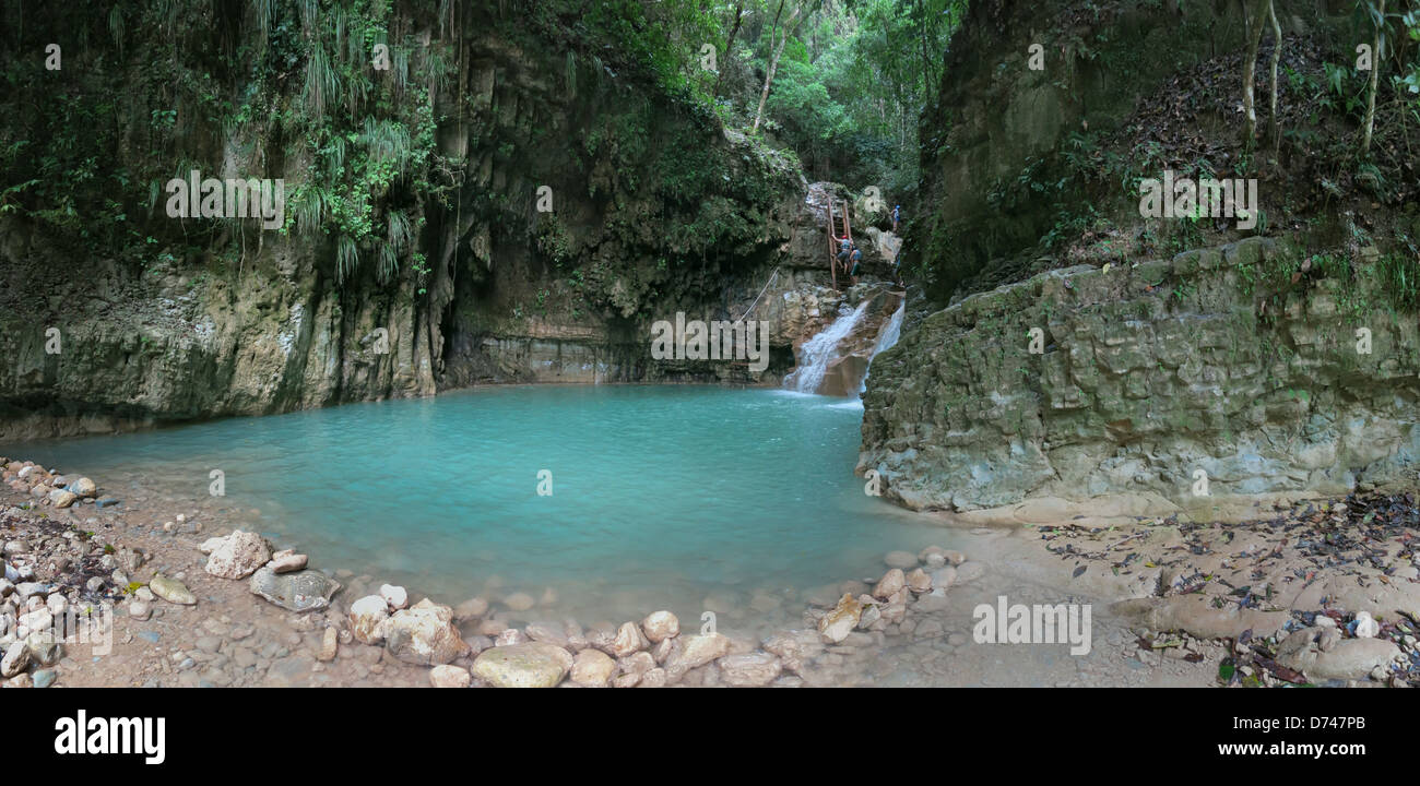 Puerto Plata, Dominican Republic, the 27 Waterfalls of Damajagua Stock ...