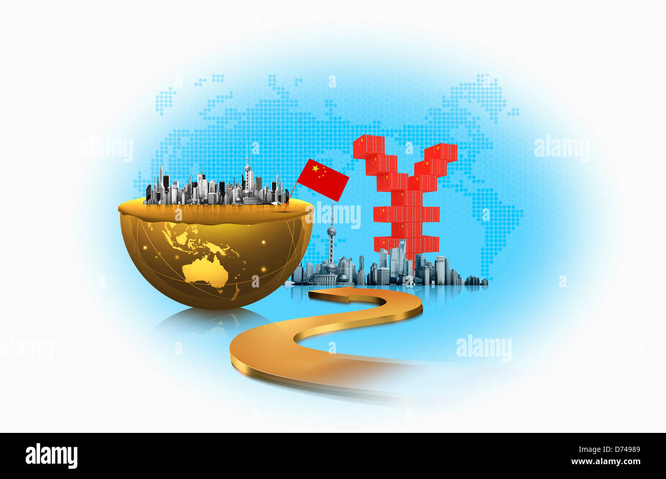 China shanghai pudong map hi-res stock photography and images - Alamy