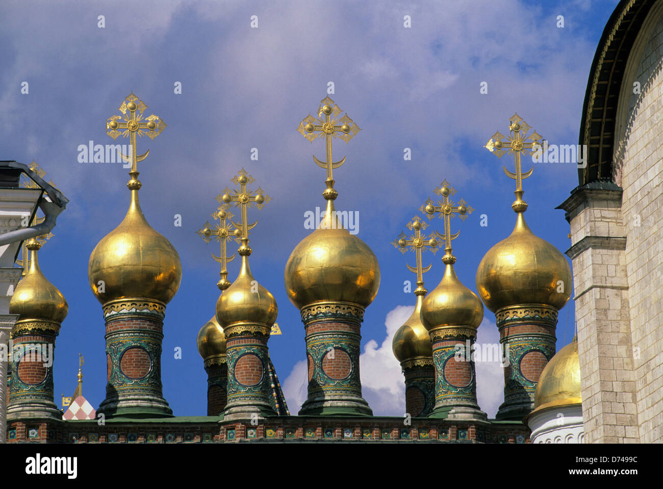 Russia, Moscow, Inside Kremlin, Cathedral Square, Roof Architecture Stock Photo - Alamy