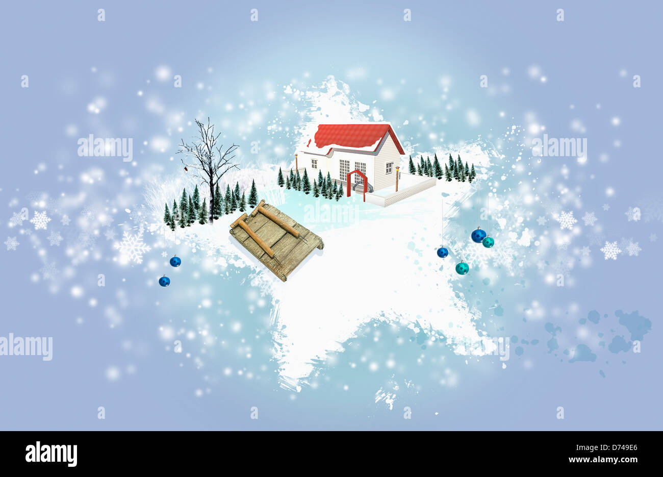illustration of a star shaped land Stock Photo - Alamy
