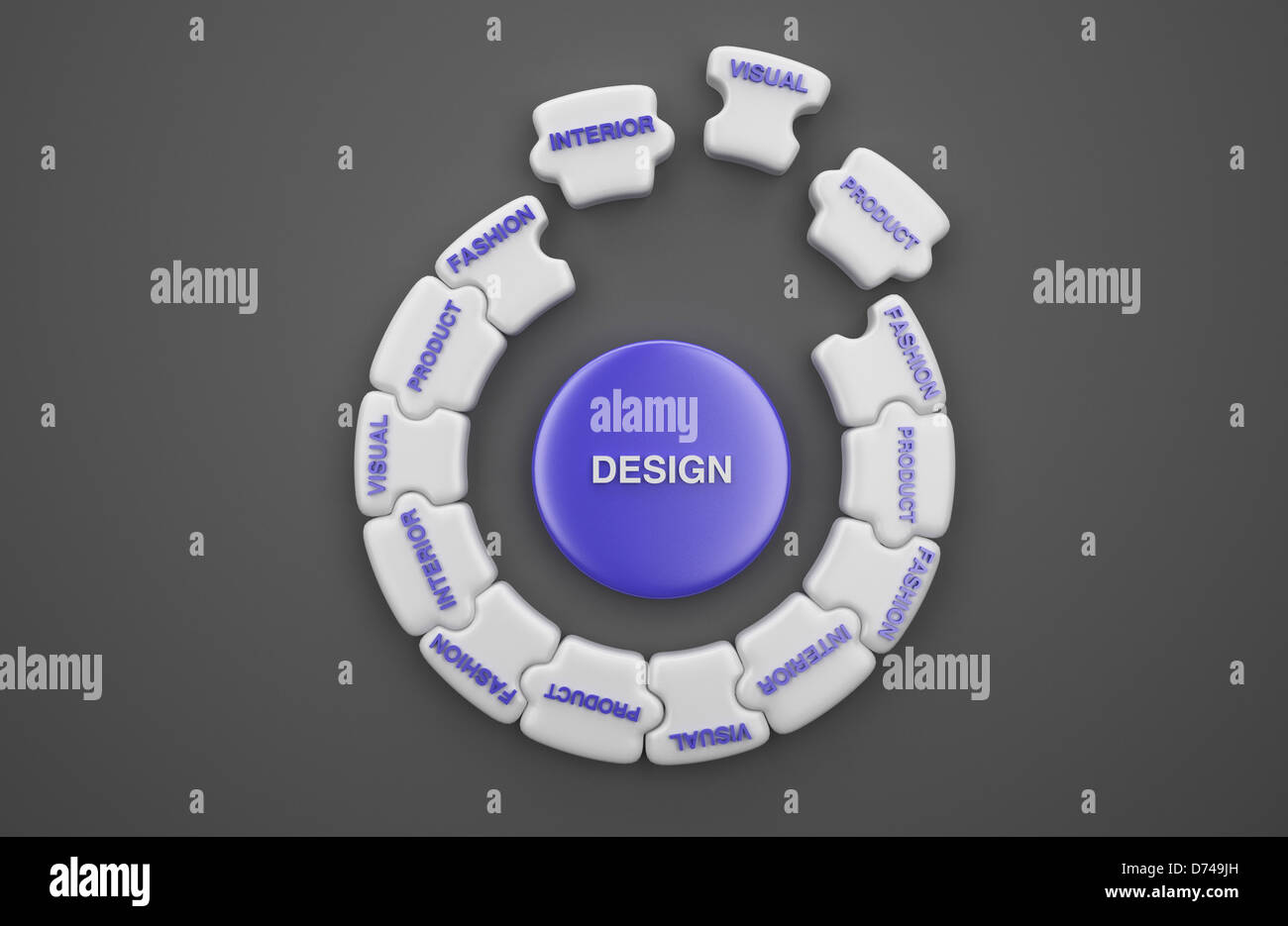 keywords surrounding a word design Stock Photo - Alamy