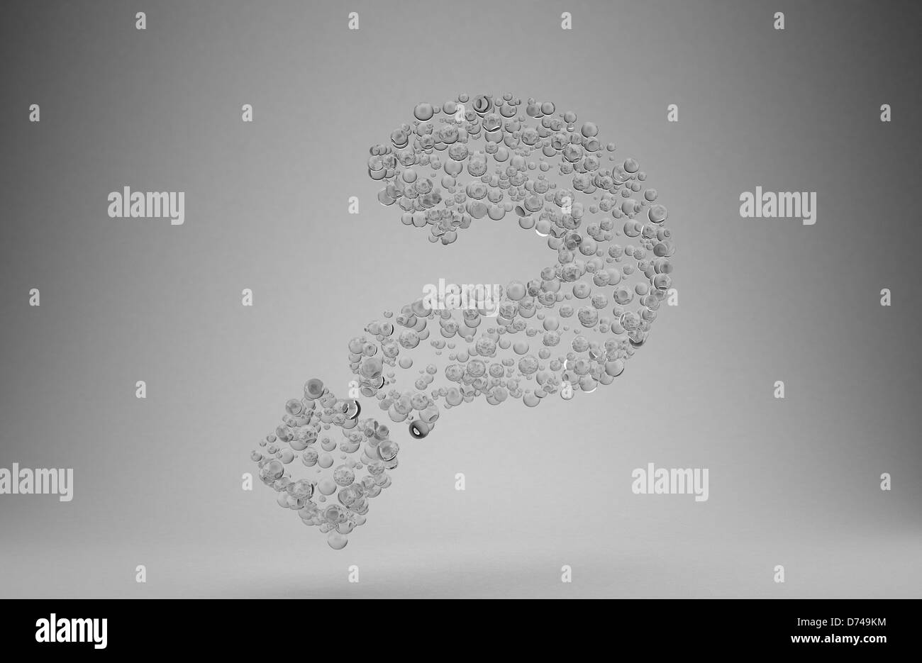 a question mark in grey background Stock Photo - Alamy