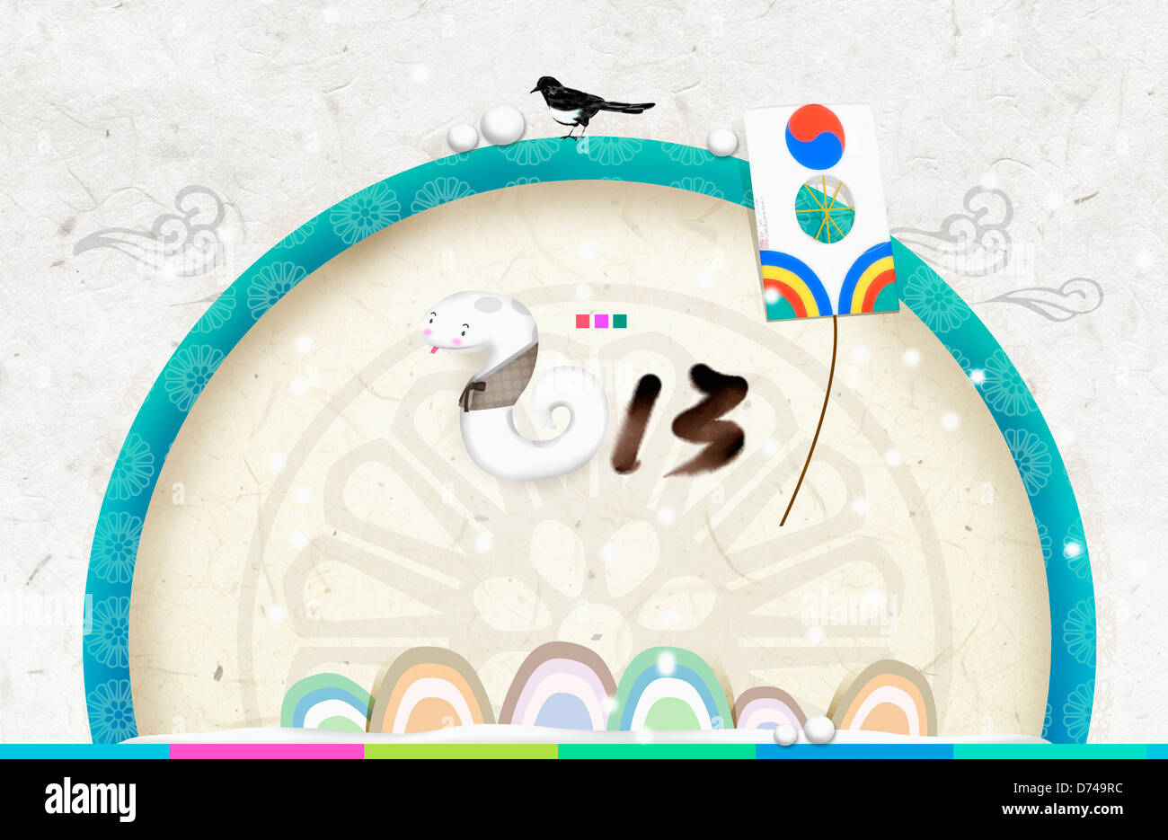 Korean new year and kite hi-res stock photography and images - Alamy