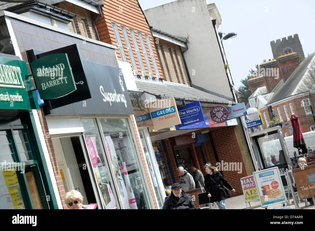 Old High Street and shops, Littlehampton, West Sussex Stock Photo - Alamy