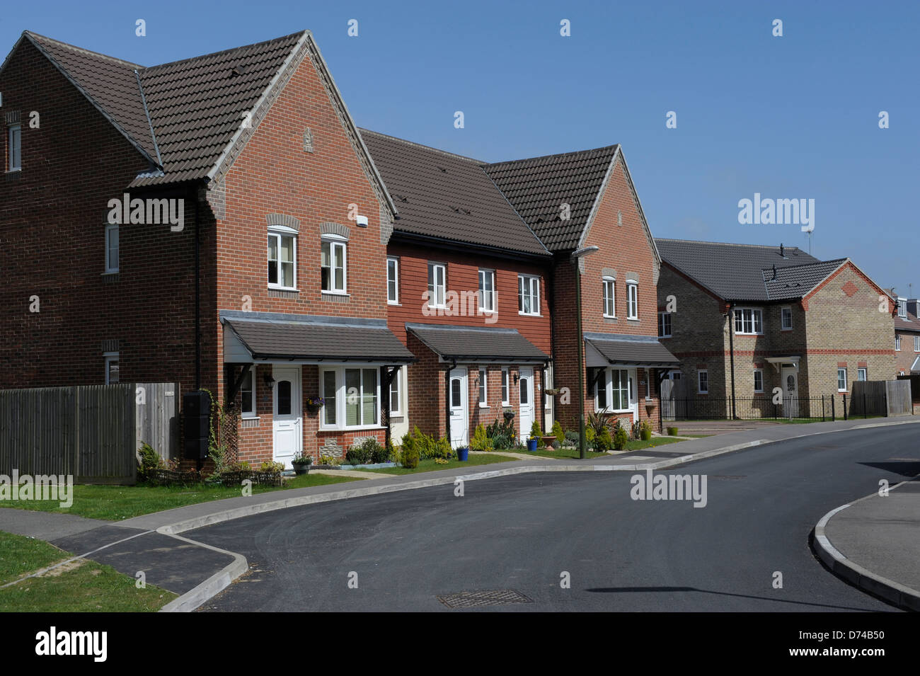New build houses in Littlehampton West Sussex Stock Photo - Alamy