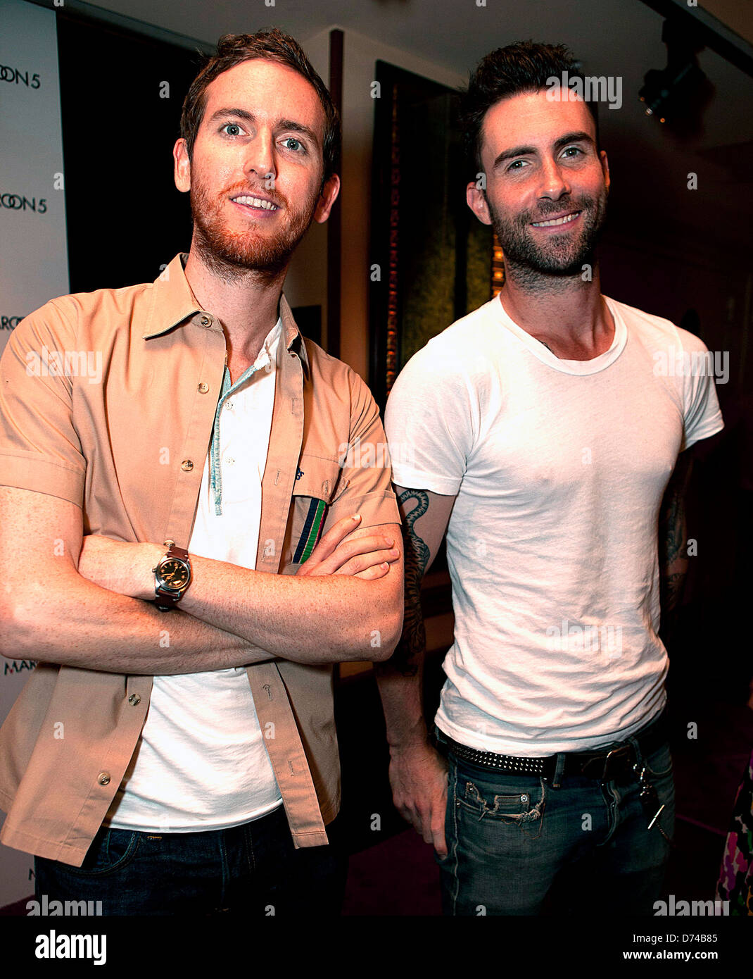 Jesse Carmichael and Adam Levine Snapple and Maroon 5 launch the new ...