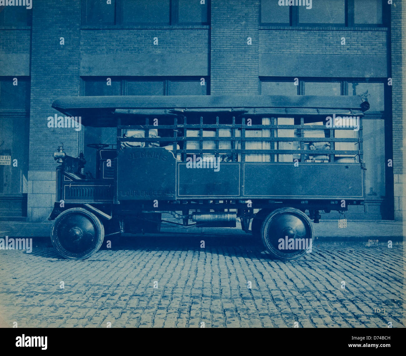 Jenkins Flour and Groceries Delivery Truck Stock Photo - Alamy