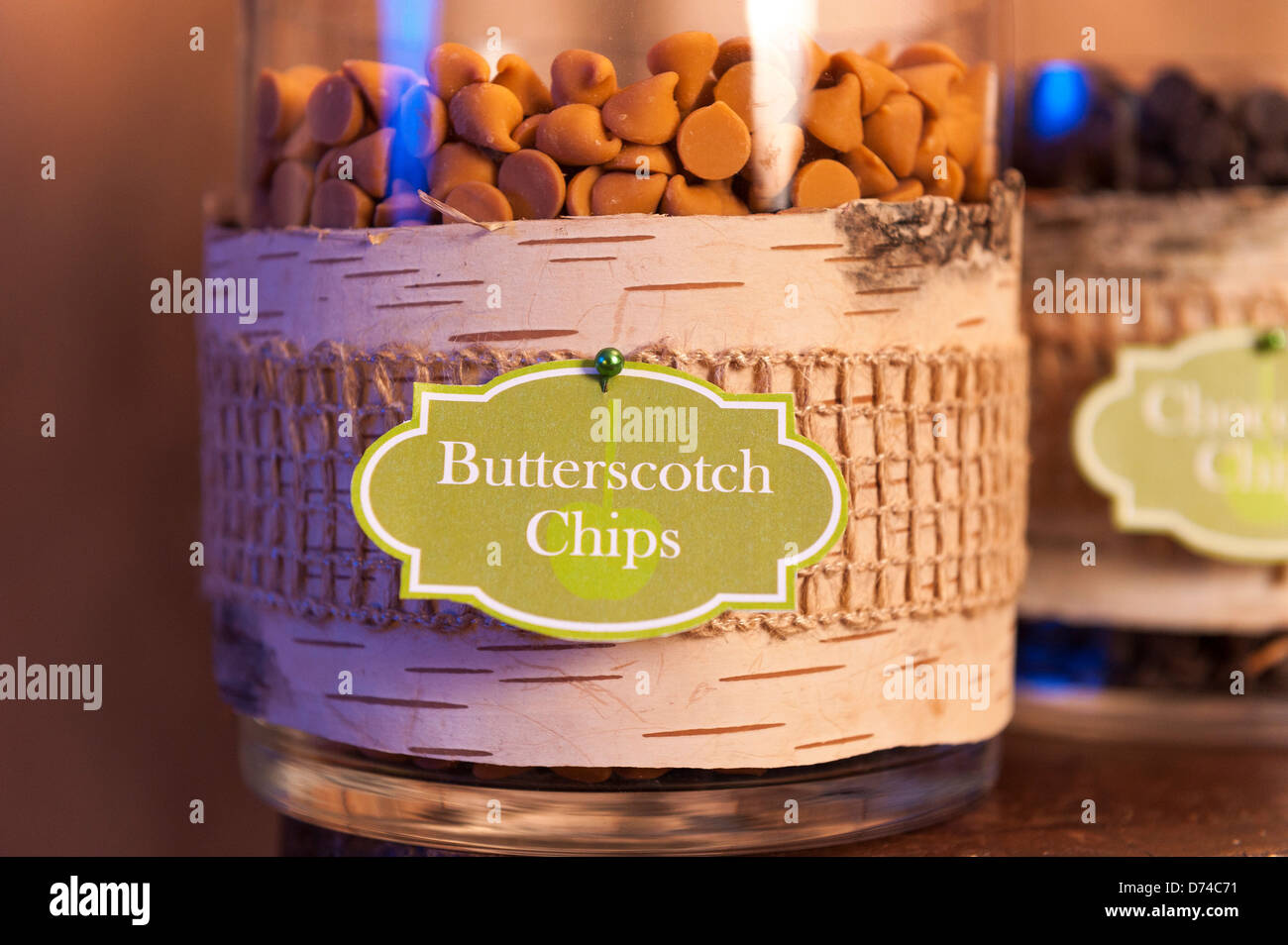 Chips glass jar hi-res stock photography and images - Alamy
