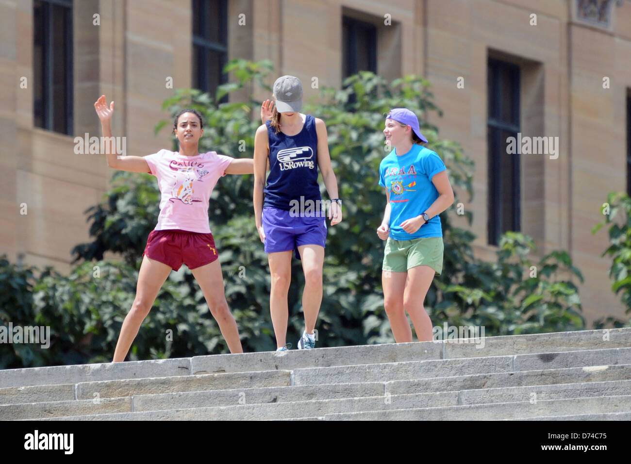 Sarah Megan Thomas James Van Der Beek is seen on the set of his new ...
