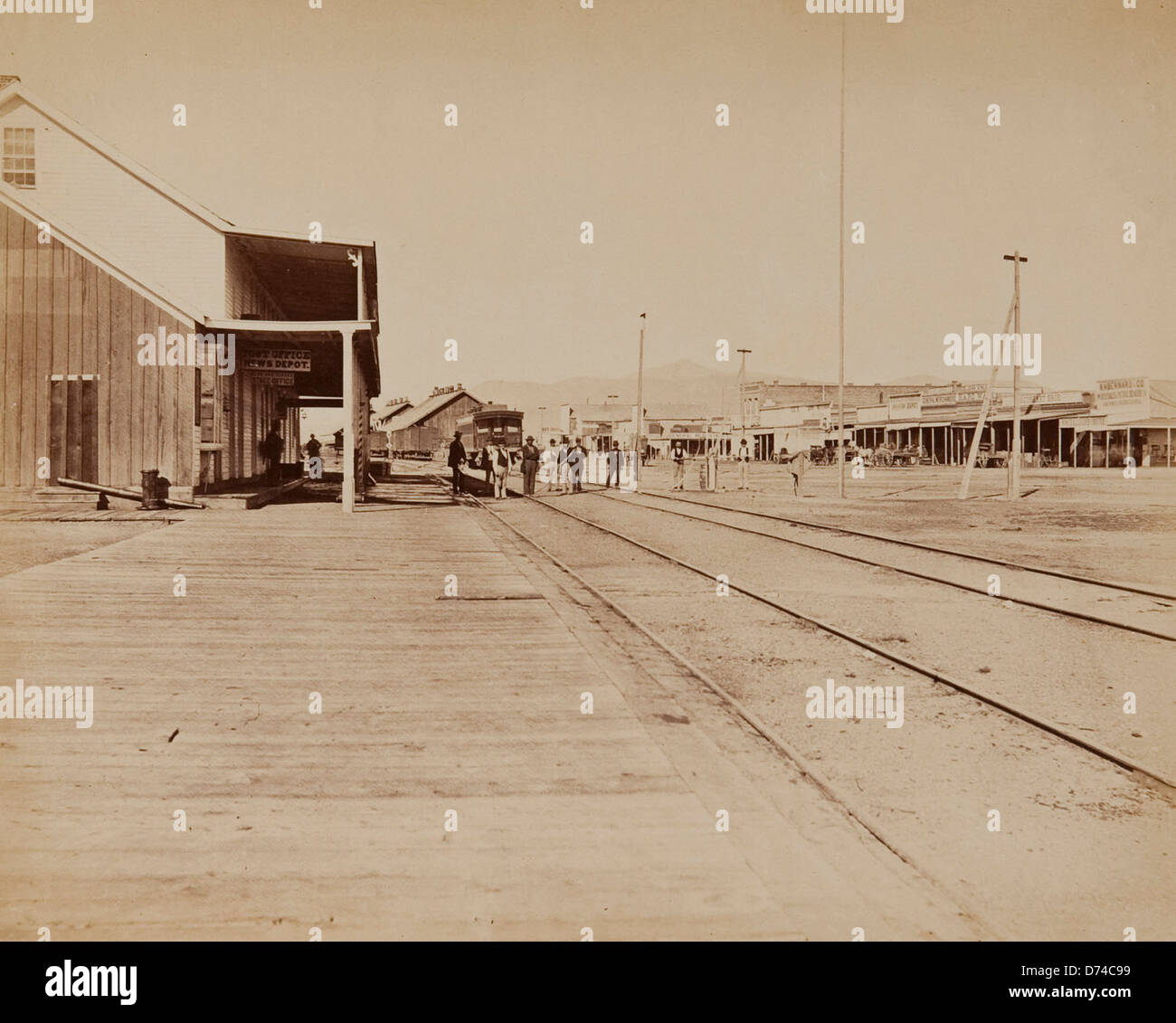 Railway depot 19th century hi-res stock photography and images - Alamy