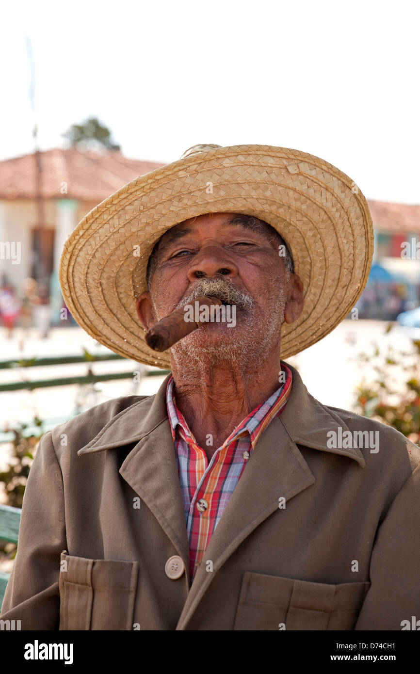 Cuban Man Old Cuban Man Cigar Smoker Cigar High Resolution Stock ...