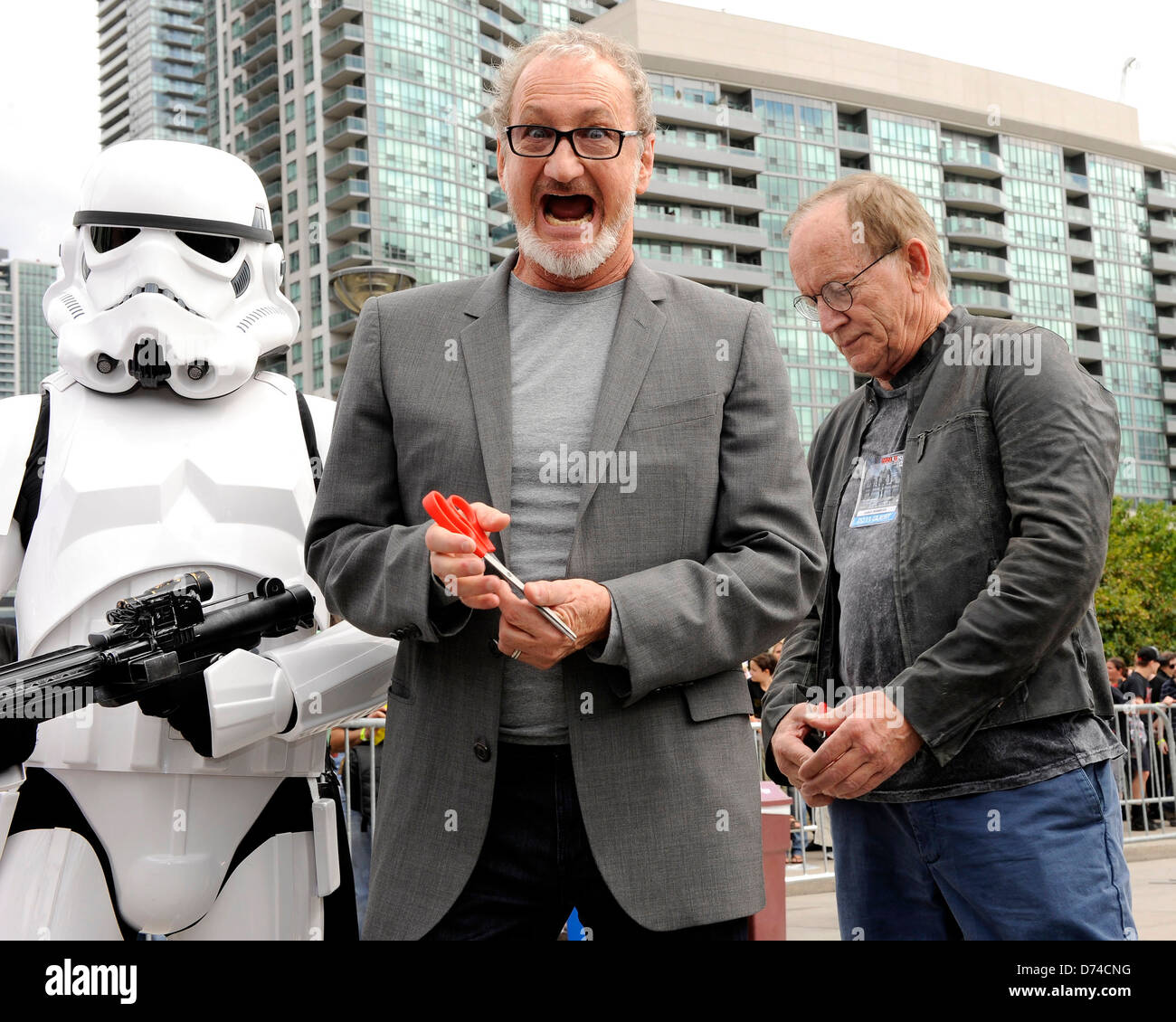 Robert Englund and Lance Henriksen Ribbon-cutting ceremony at the 2011 ...