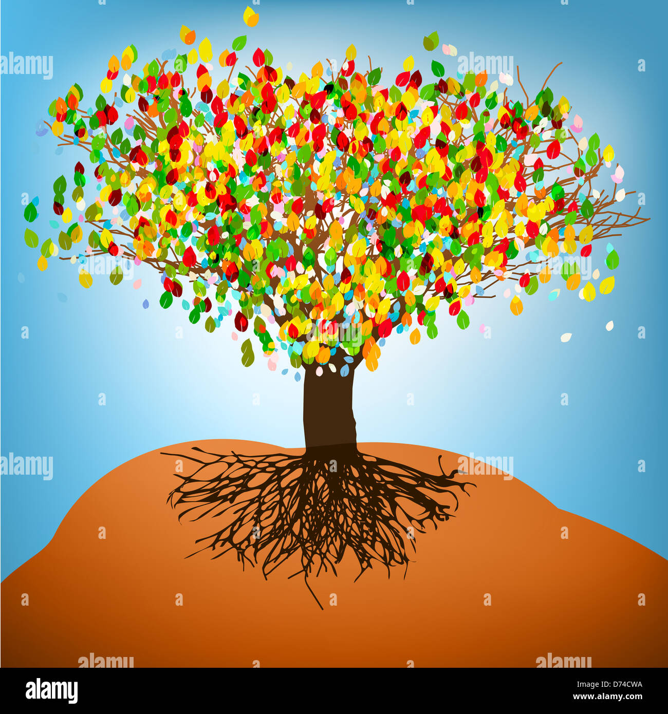 Abstract colorful tree To see similar visit my portfolio Stock Photo ...