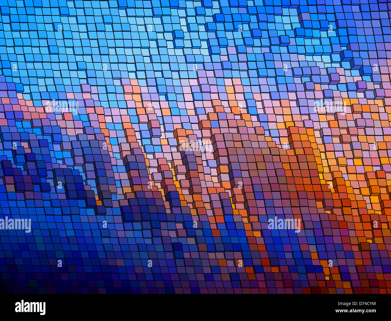 Symmetrical mosaic hi-res stock photography and images - Alamy