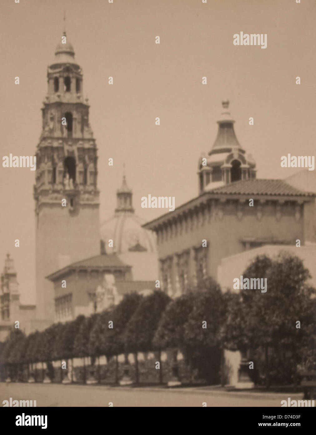 The California Tower, part of the California State Building at the ...