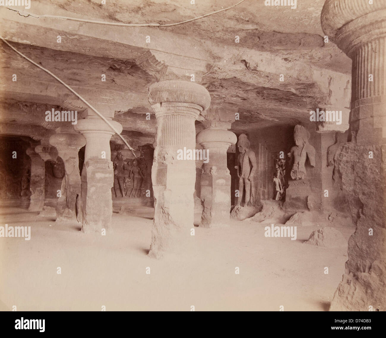 Hindu sculptures at elephanta caves hi-res stock photography and images ...