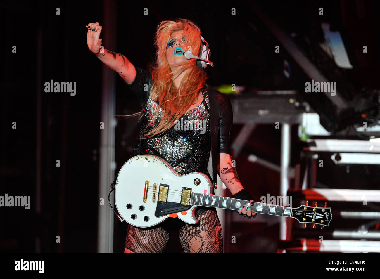 Kesha performs live in concert on her 'Get Sleazy Tour' held at the ...