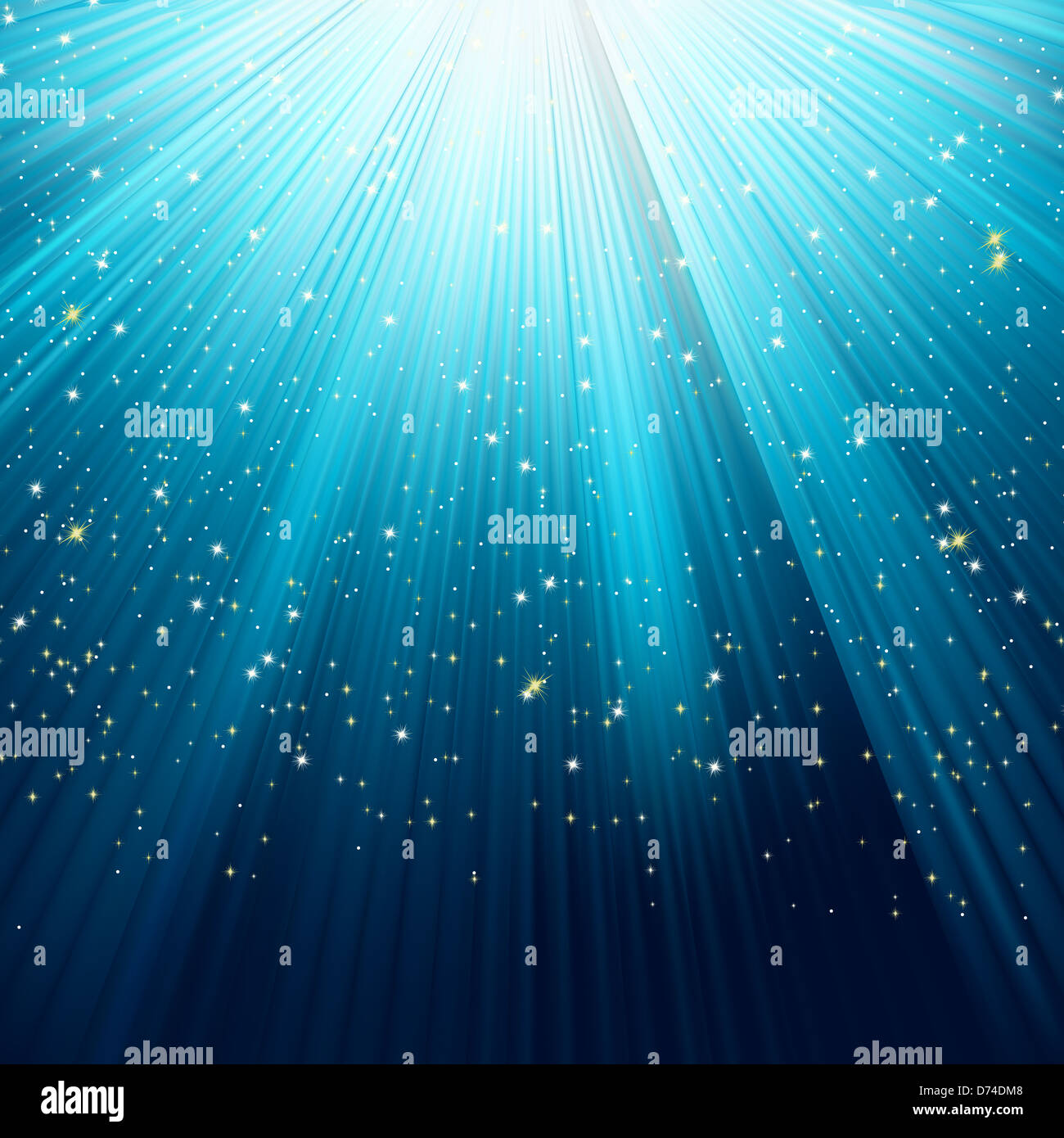 A Blue color design with a burst Stock Photo - Alamy