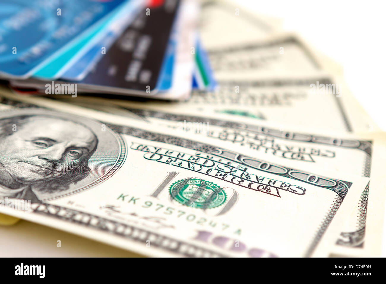 Money and cards, banking concept Stock Photo - Alamy