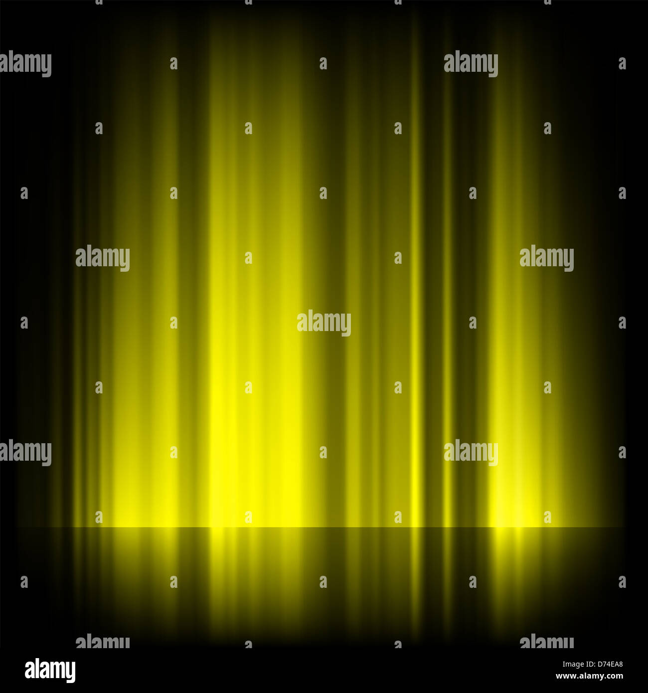 Yellow northern lights, aurora borealis Stock Photo - Alamy