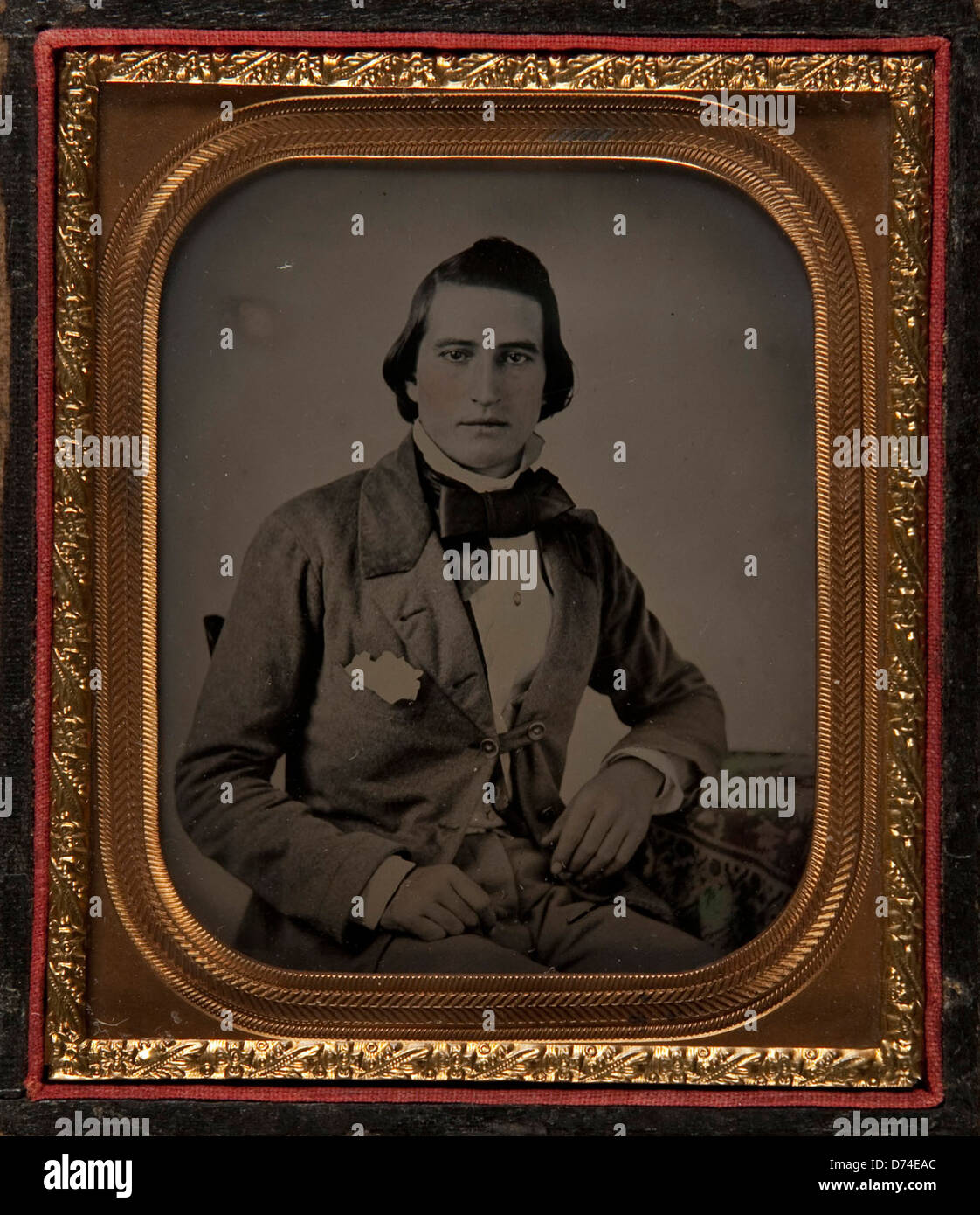 A portrait photograph of an unidentified man, housed in the Museum of ...
