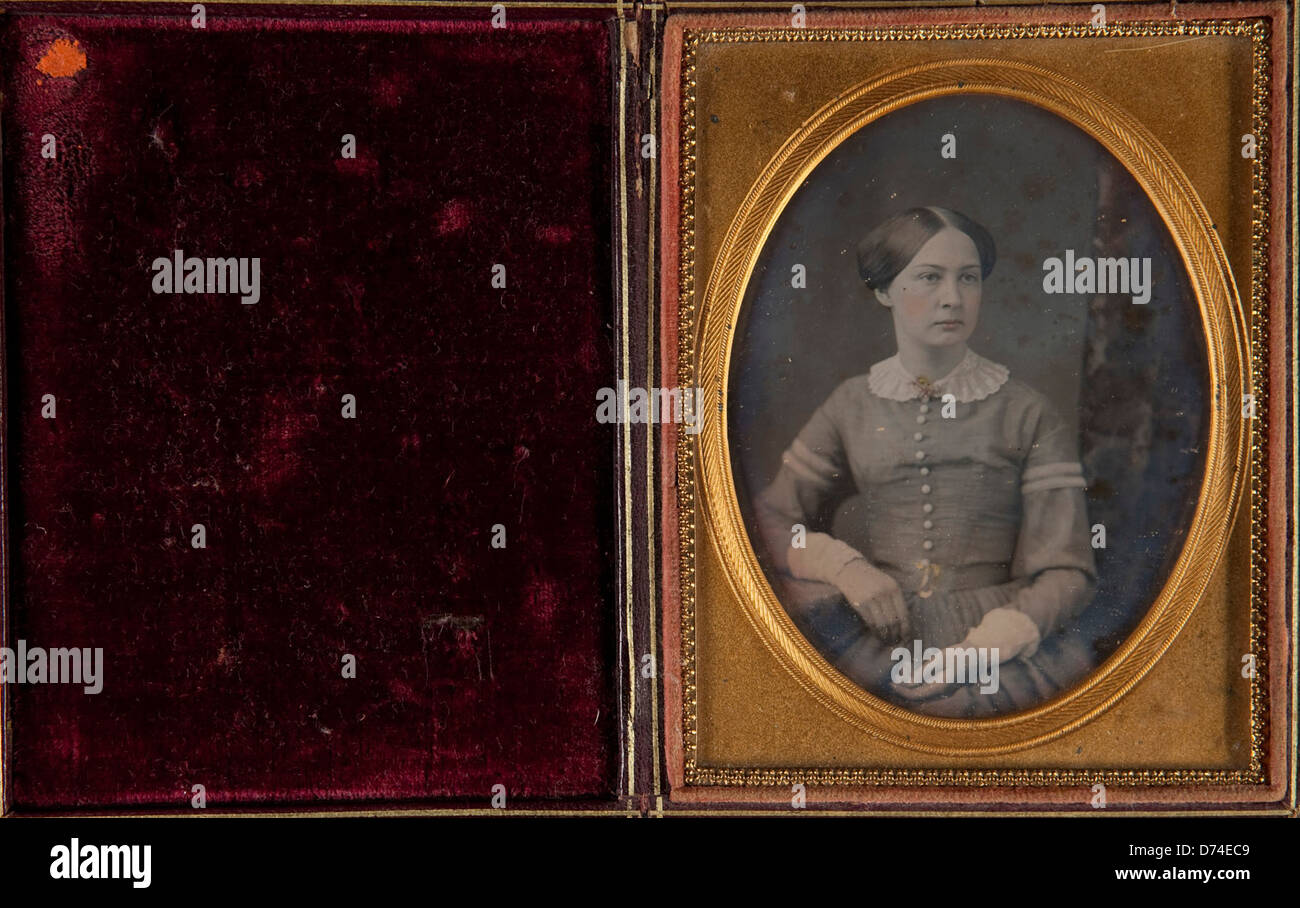 A portrait of a woman from 1850, housed in the Museum of Photographic ...
