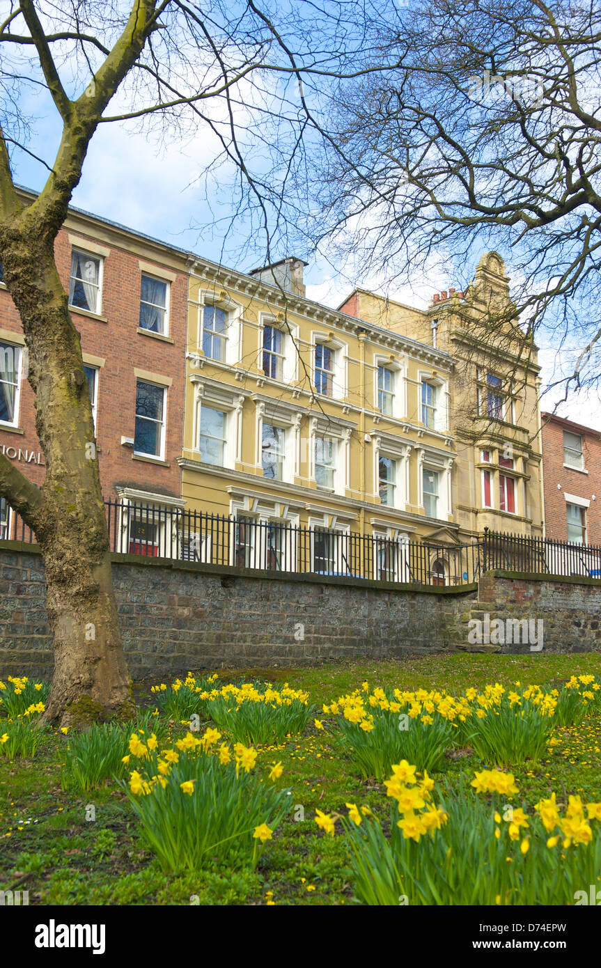 Offices in Winckley Square,Preston city centre Stock Photo - Alamy
