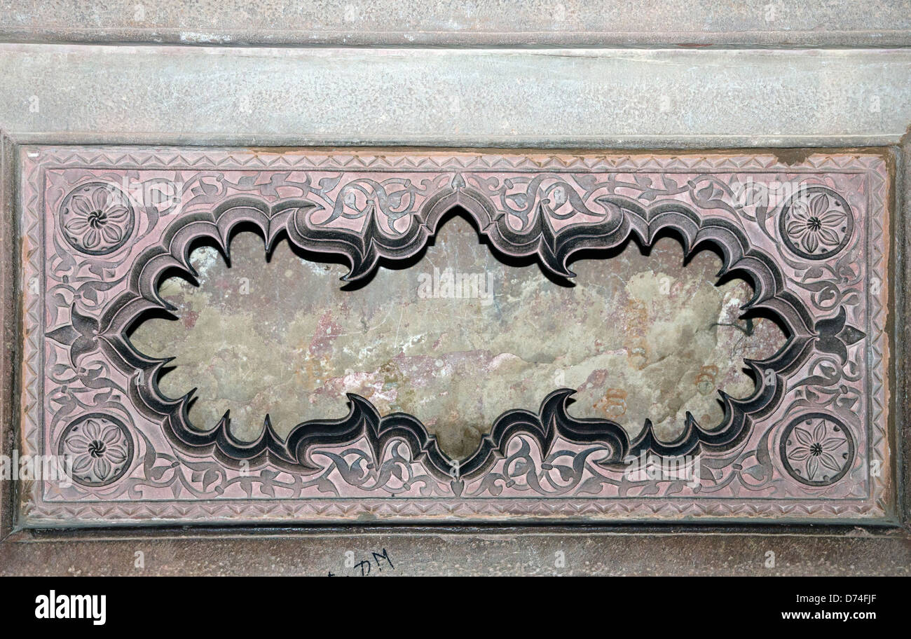 interior detail,marble,intricate,red fort,agra,india Stock Photo - Alamy