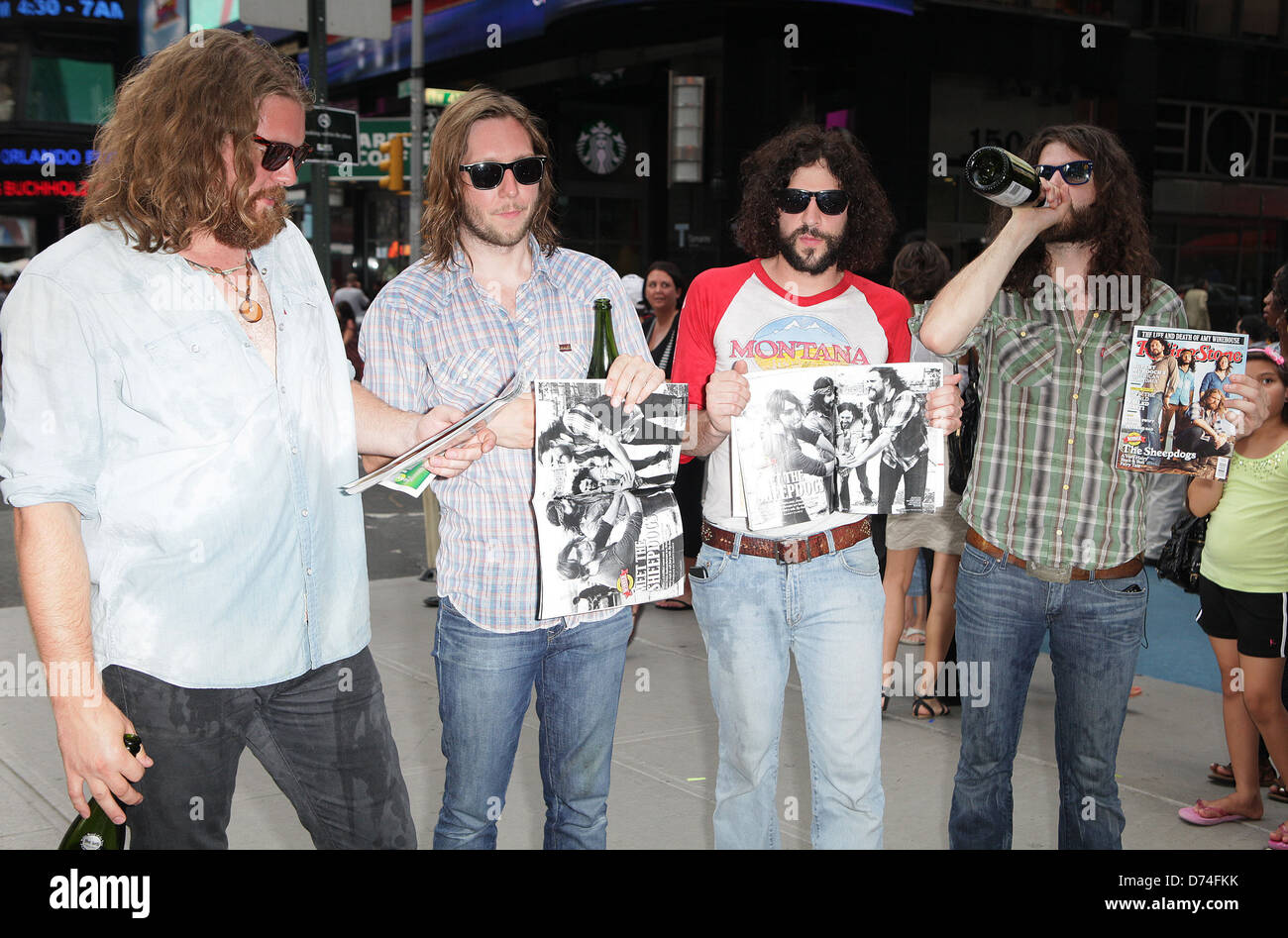 Ewan Currie, Sam Corbett, Leot Hanson, Ryan Gullen of The Sheepdogs The ...