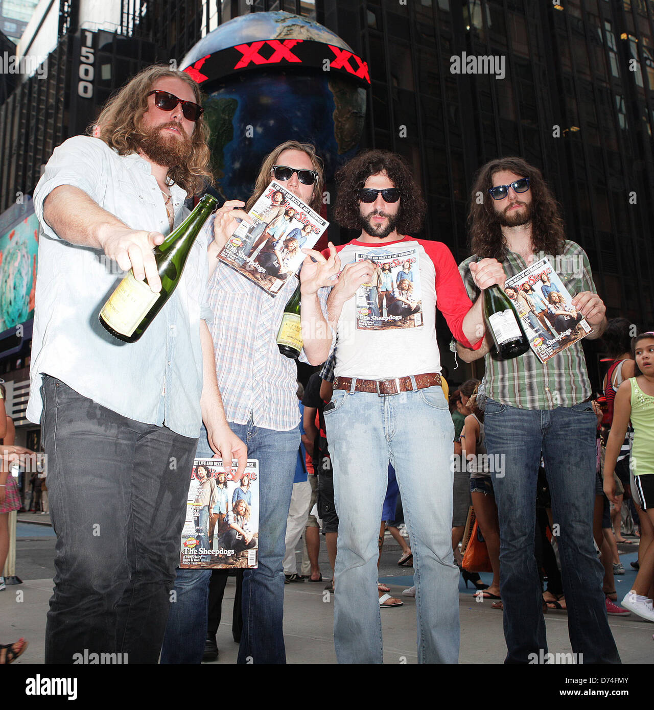 Ewan Currie, Sam Corbett, Leot Hanson, Ryan Gullen of The Sheepdogs The ...