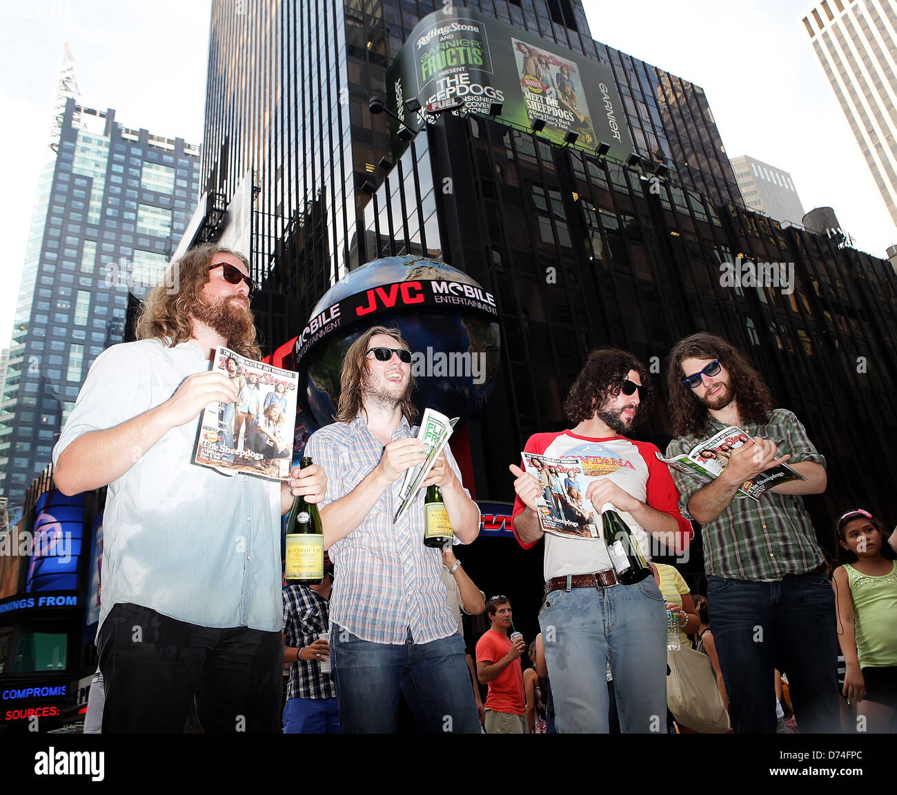 Ewan Currie, Sam Corbett, Leot Hanson, Ryan Gullen of The Sheepdogs The ...