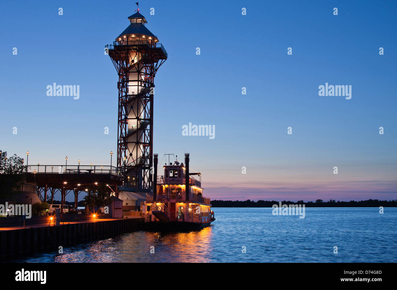 VICTORIAN PRINCESS STEAMBOAT BICENTENNIAL TOWER DOBBINS LANDING ...