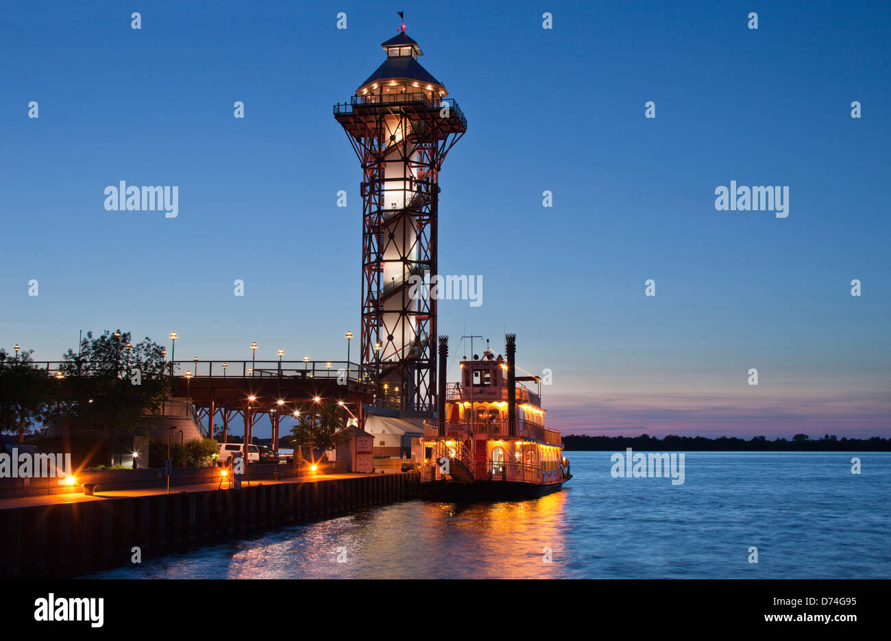 VICTORIAN PRINCESS STEAMBOAT BICENTENNIAL TOWER DOBBINS LANDING ...