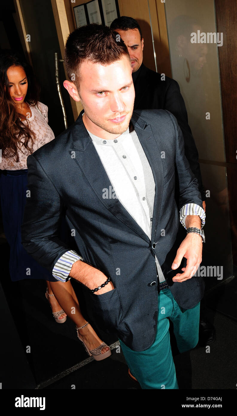 Leona Lewis and Dennis Jauch Leona Lewis leaving Nobu restaurant with ...