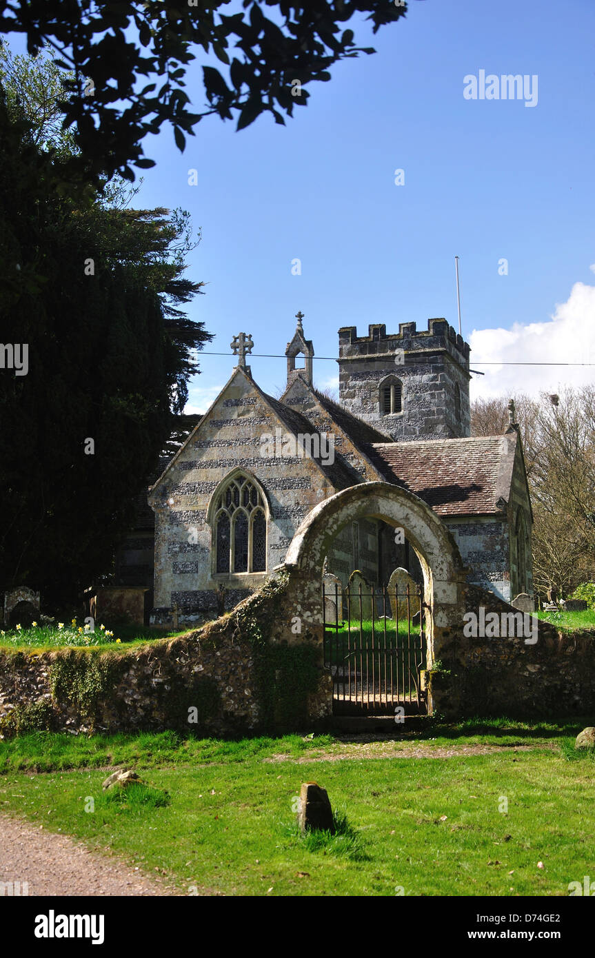 A view of Chettle church Dorset Stock Photo - Alamy