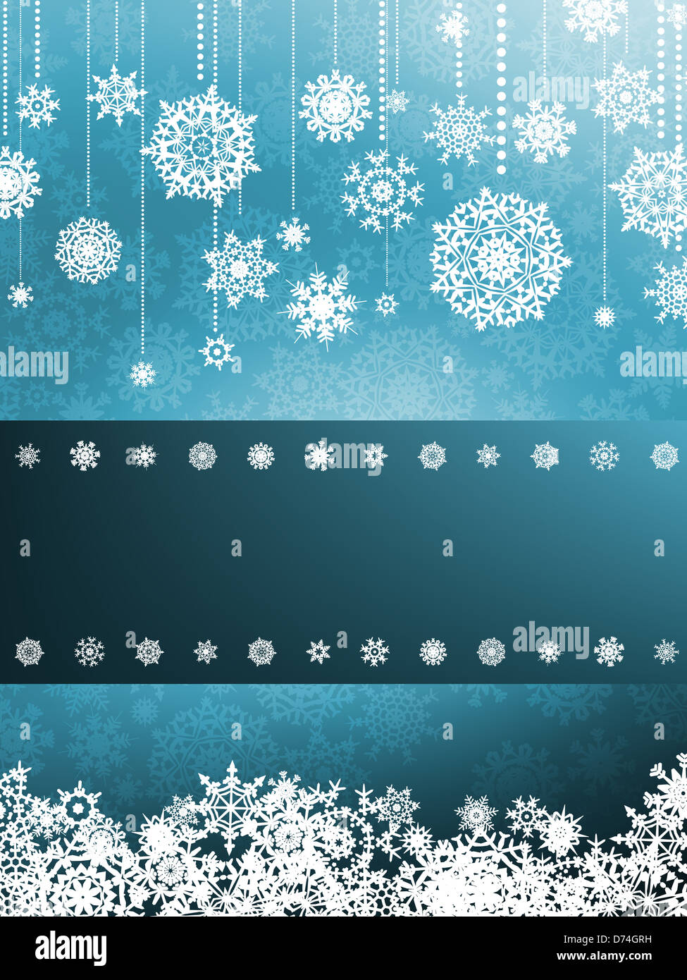 Blue background with snowflakes Stock Photo - Alamy