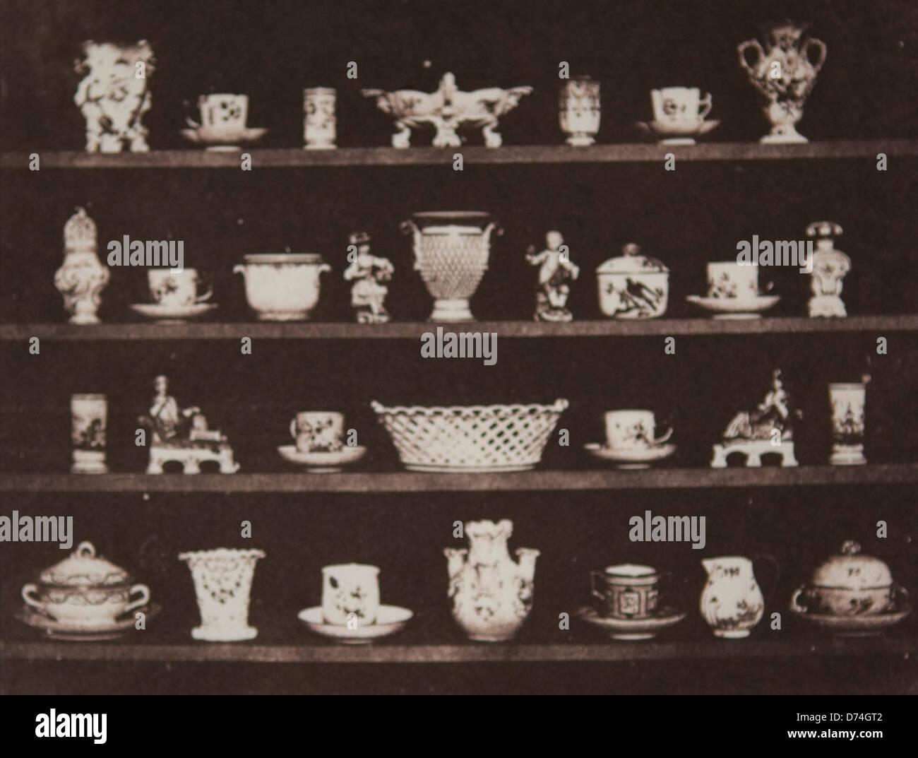 A display of articles related to China, featured in Plate III at the ...