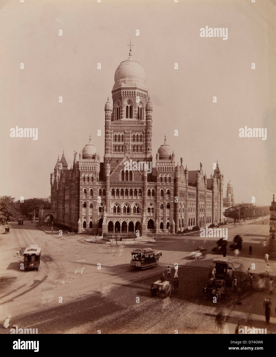 The *Municipal Office* building is featured in this photograph from the ...