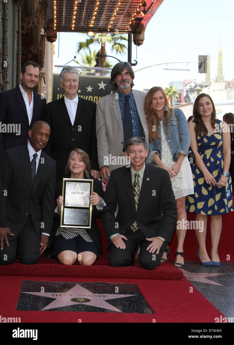 Bill Paxton, David Lynch, Sissy Spacek, Jack Fisk, Schuyler Fisk and ...