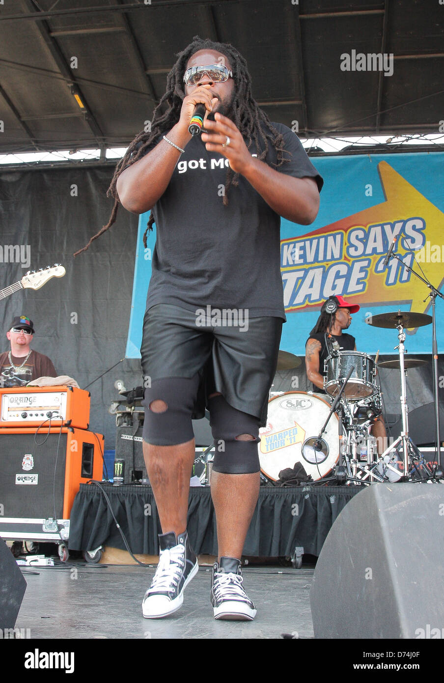 Mojo Morgan performs during the 2011 Vans Warped Tour at the Cruzan ...
